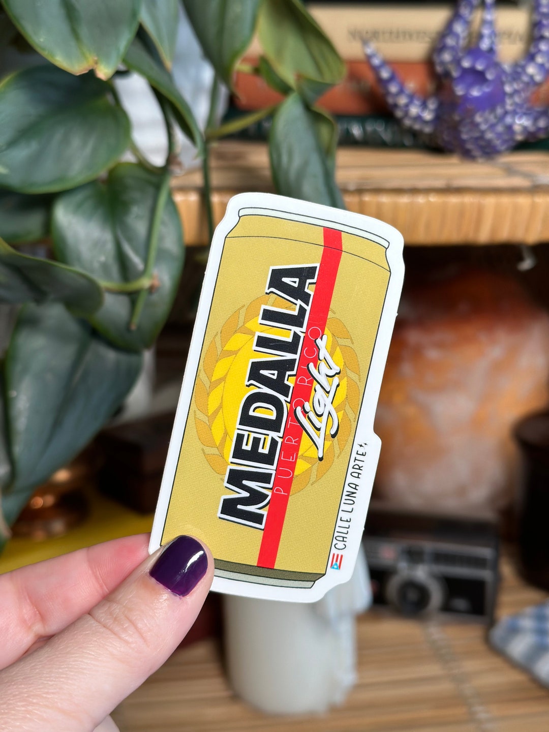 Cerveza Medalla | Die Cut Vinyl Glossy Stickers | Puerto Rico | Calle ...
