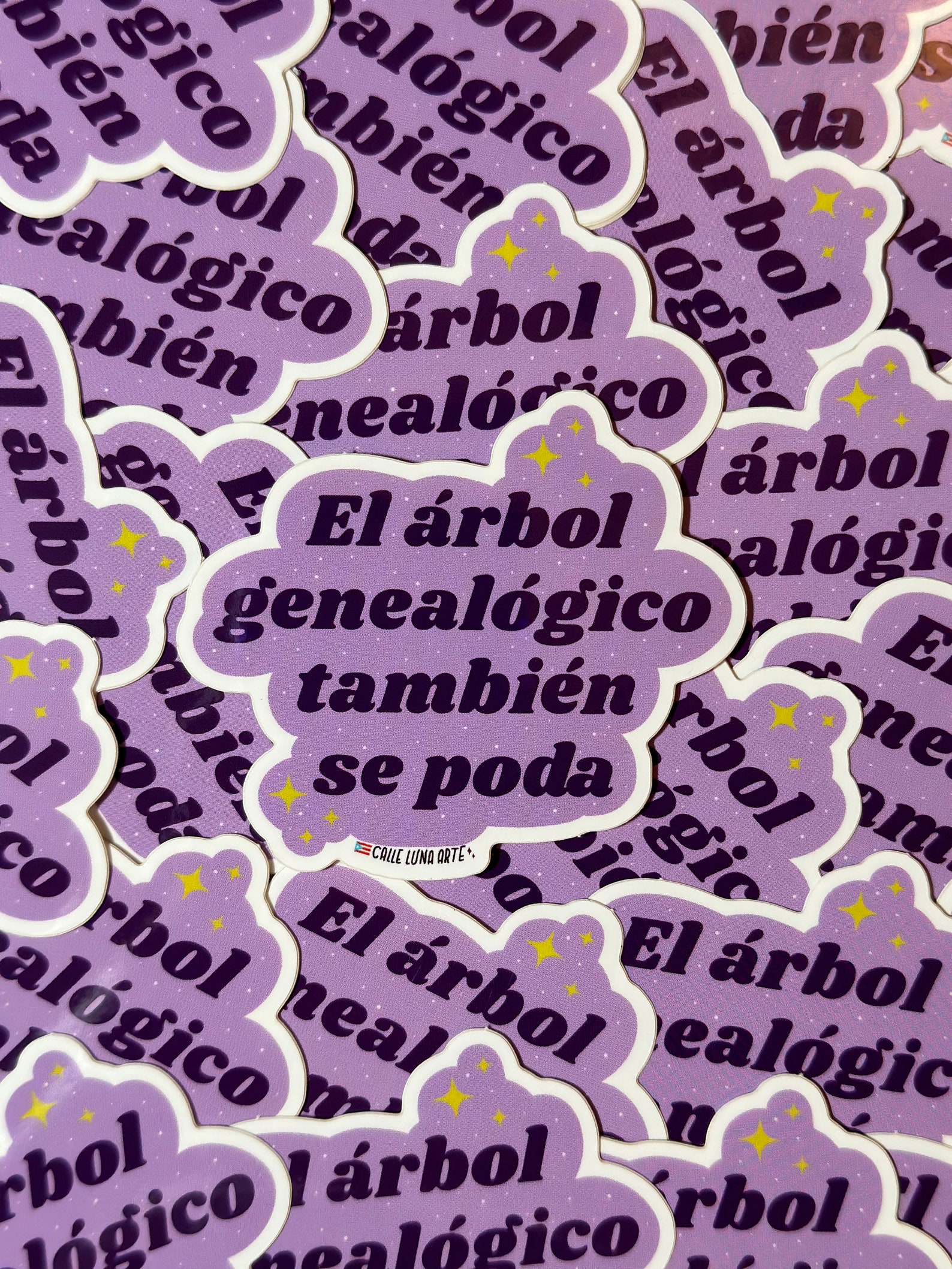 El Árbol Genealógico También Se Poda | Die Cut Vinyl Glossy Stickers ...