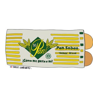 Pan Sobao | Die Cut Vinyl Glossy Stickers | Puerto Rico | Calle Luna ...