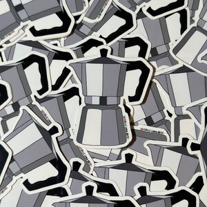 La Cafetera Greca | Die Cut Vinyl Glossy Stickers | Puerto Rico | Calle ...