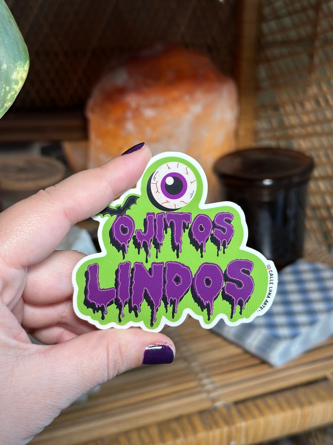 Ojitos Lindos | Die Cut Vinyl Glossy Sticker | Bad Bunny | Puerto Rico ...