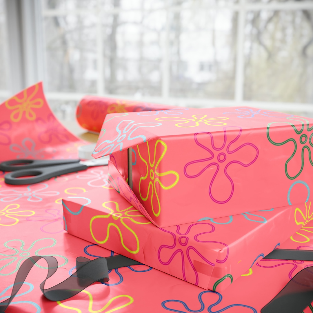 Spongebob Themed Wrapping Paper Set Premium Quality Gift Wrap - Etsy