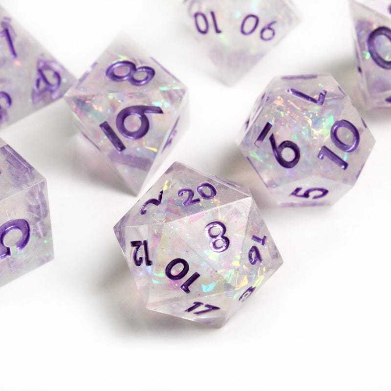 Clear Dice Set - Etsy