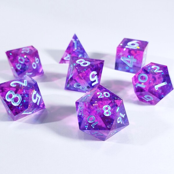 Purple Dice Set - Etsy