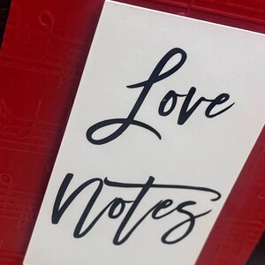 Love Notes/valentine Note Card Set - Etsy