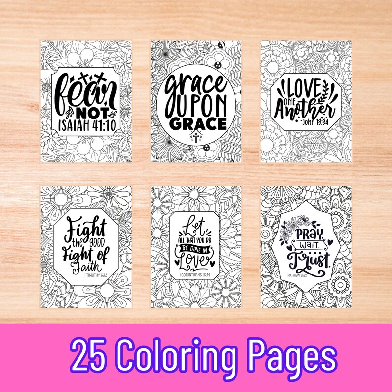 Bible Verse Coloring Pages 25 Vol 1, Christian Coloring Pages ...