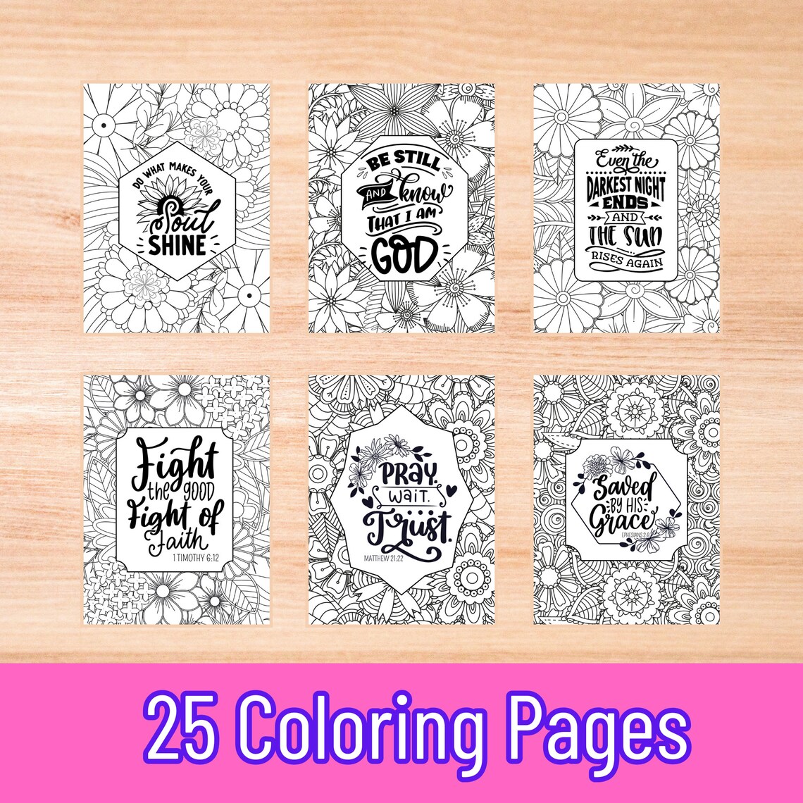 Bible Verse Coloring Pages (25) Vol 2, Christian Coloring Pages ...