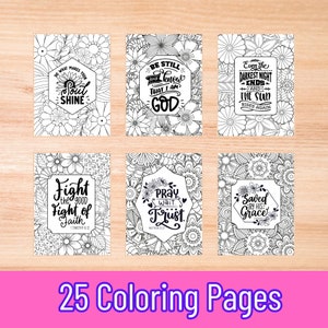 Bible Verse Coloring Pages (25) Vol 2, Christian Coloring Pages ...