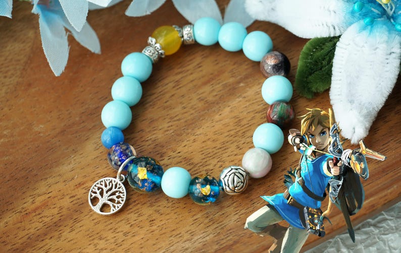 Zelda Bracelet ,link Legend of Zelda Inspired Bracelet, Elasticated ...