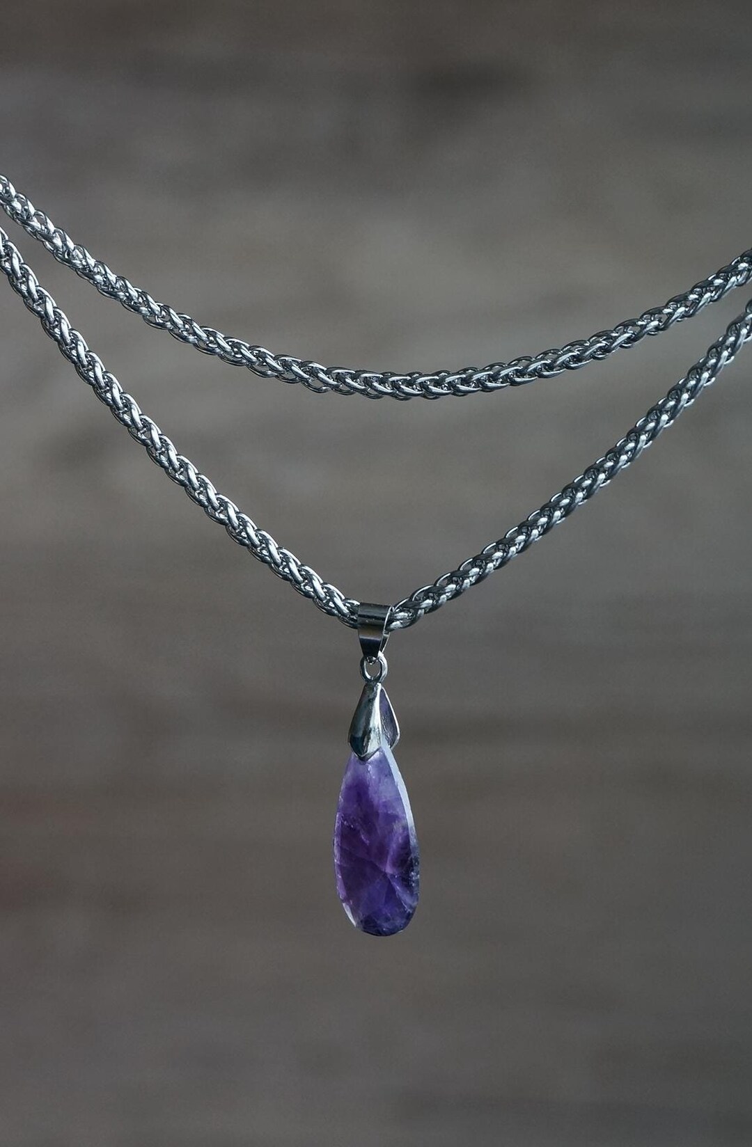 FFXIV Inspired Zenos Necklace Ffxiv Necklace Cosplay Necklace Purple ...
