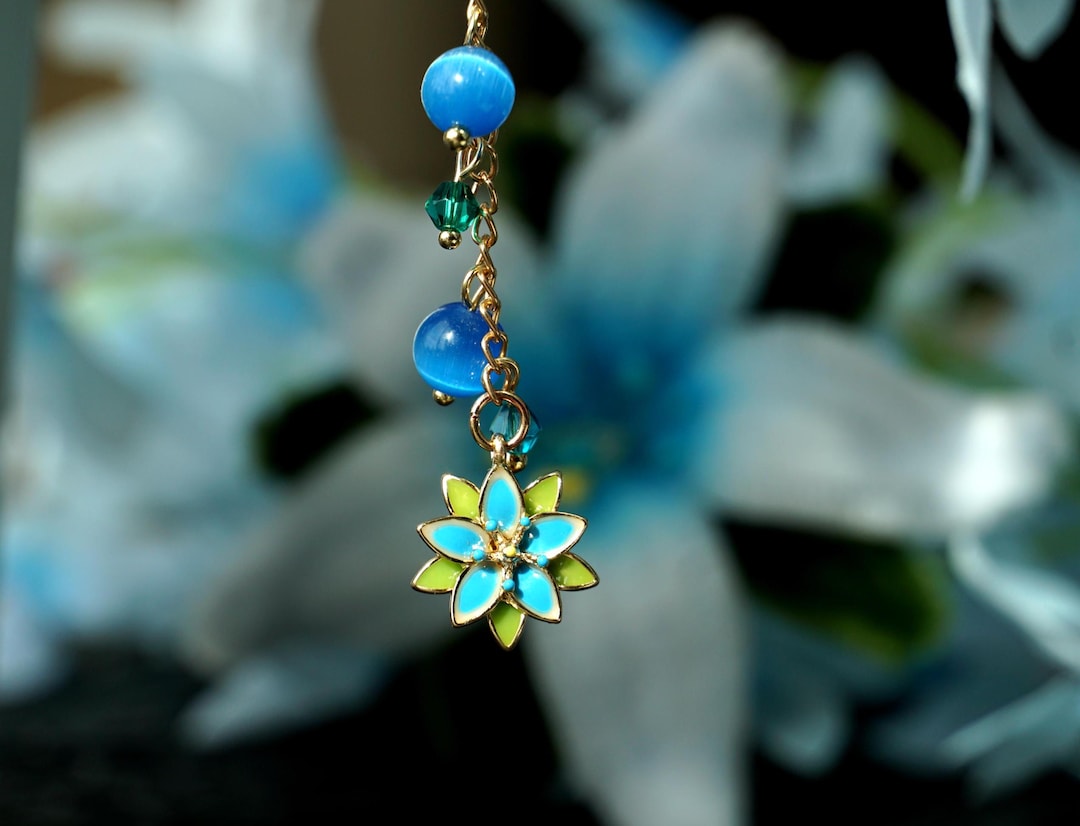 Zelda Silent Princess Phone Charm Blue Flower Phone Charm ,zelda Fan ...