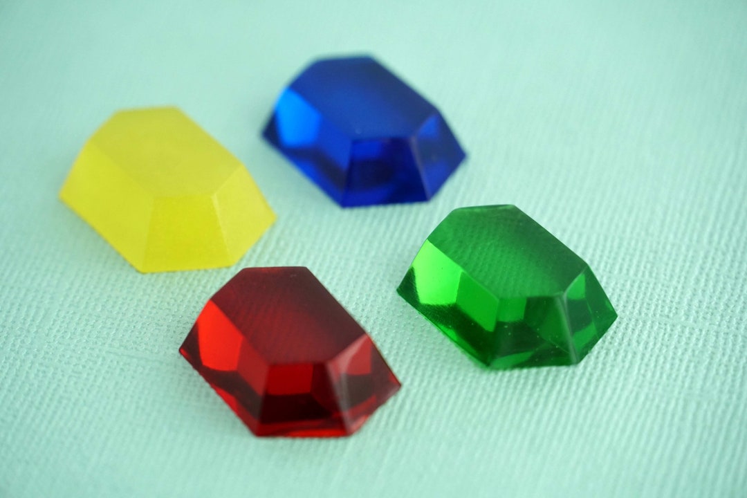 4 Rupees Set Zelda Rupees Blue Red Green Yellow Rupees Breath of the ...