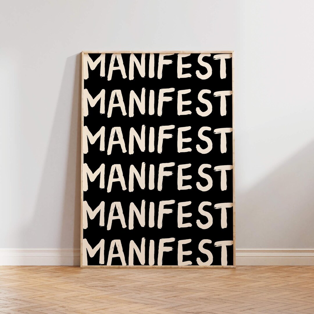 Manifestation Art Print, Manifest Poster, Manifestation Wall Art, Law ...