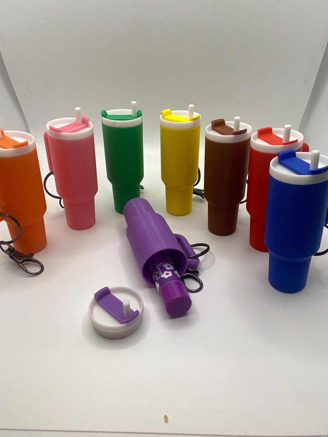 Mini Tumbler Keychain - Mini Stanley Cup - Solid Colors - Etsy