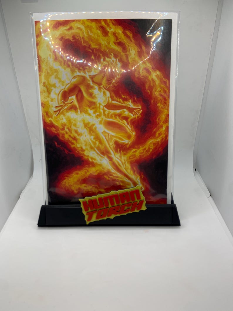 Interchangeable Comic Display Stand | 3D Printed Hero Logo Desk Stand ...