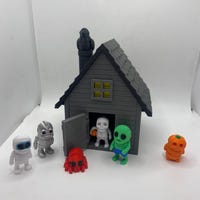 Mini Grey Haunted House - Etsy