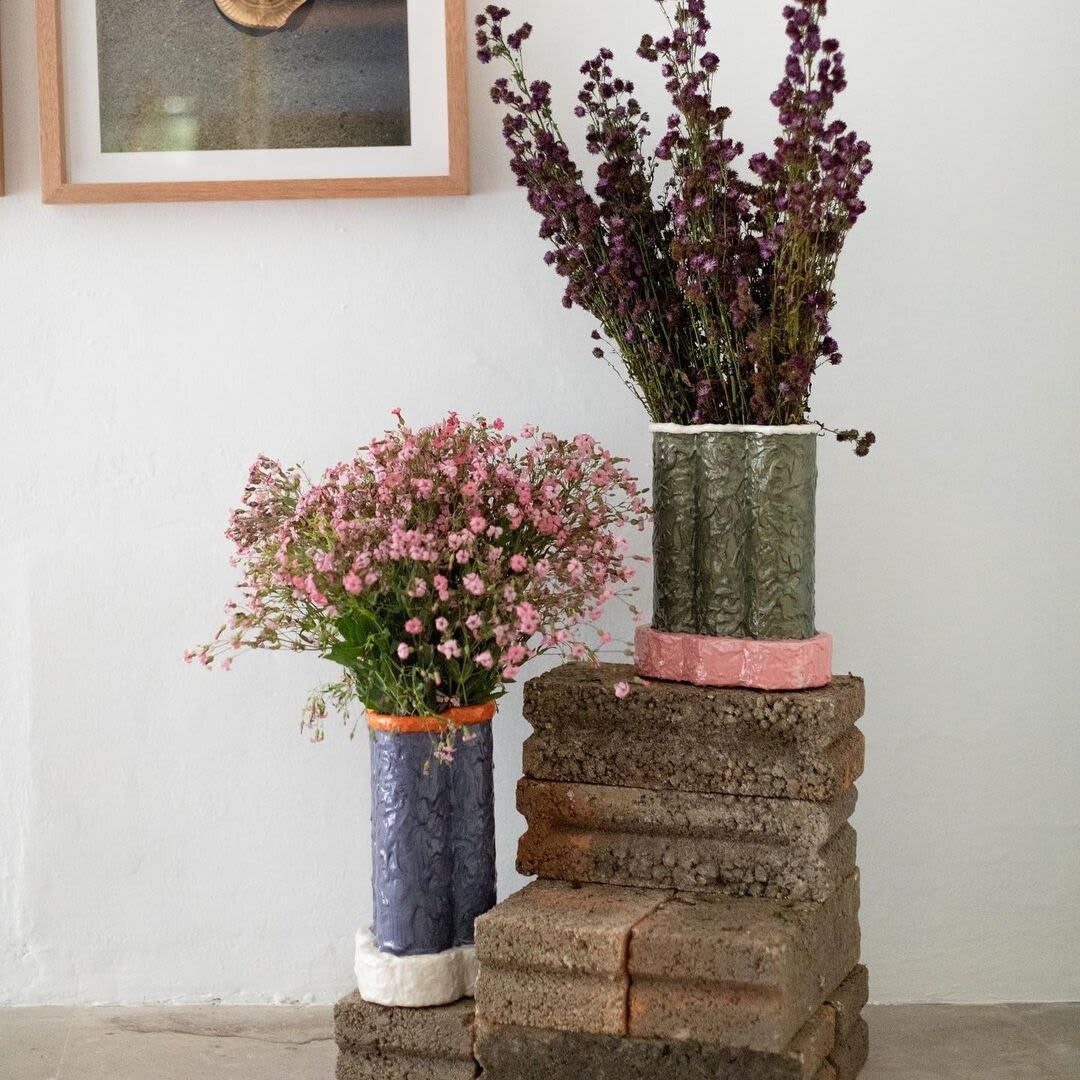Handcrafted Sculptural Vase With Textured Elegance Ideal for Voluminous ...