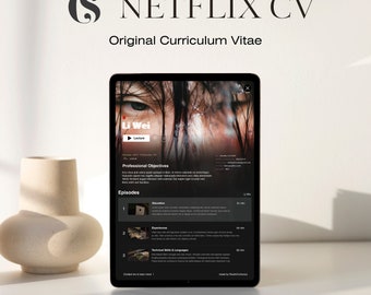 Modern and Original CV Template to Edit on Canva - Etsy