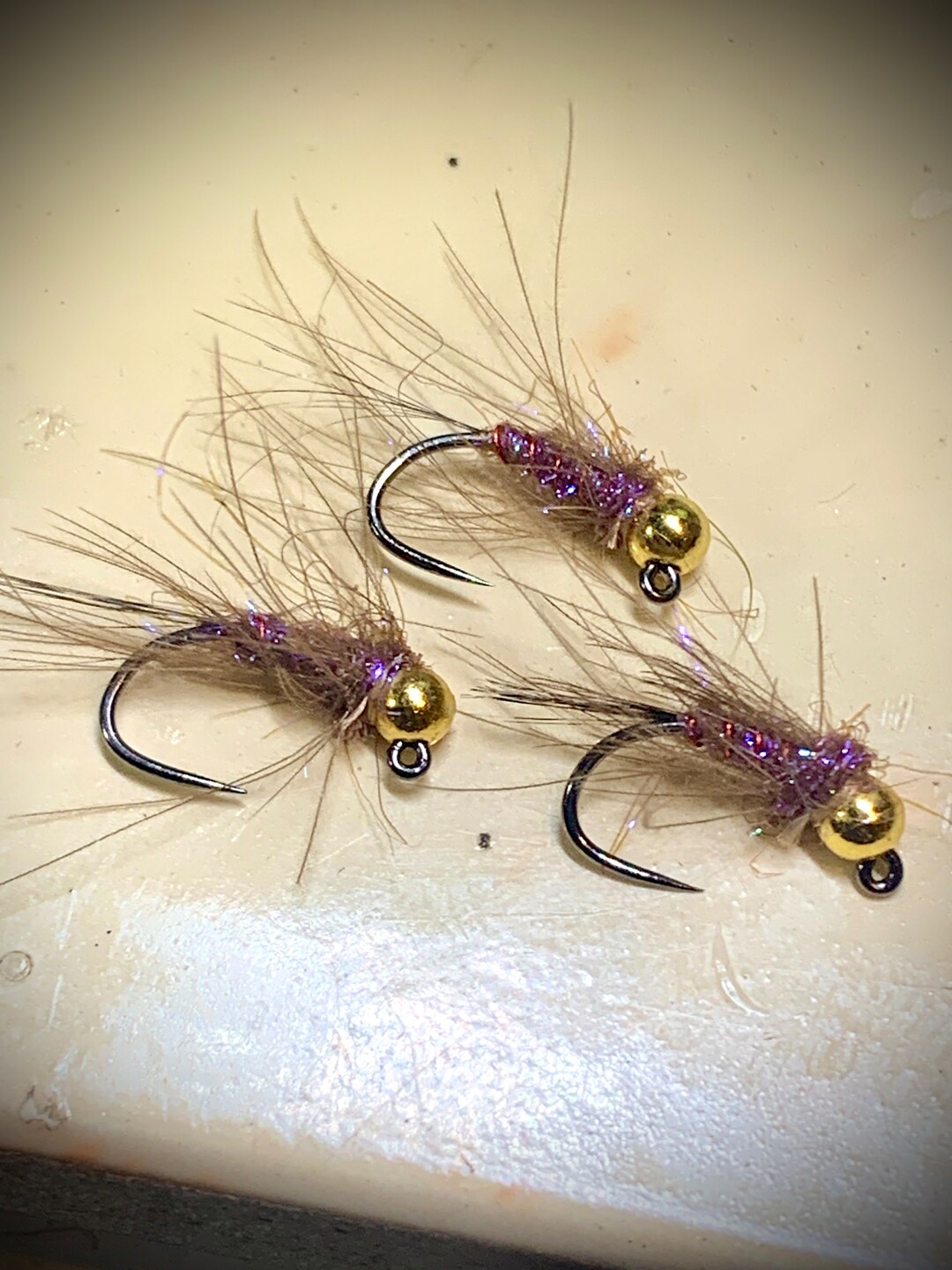 Duracell Jig Fly, Traditional Tie. CDL Tail, Brown Ice Dub, Red Wire ...