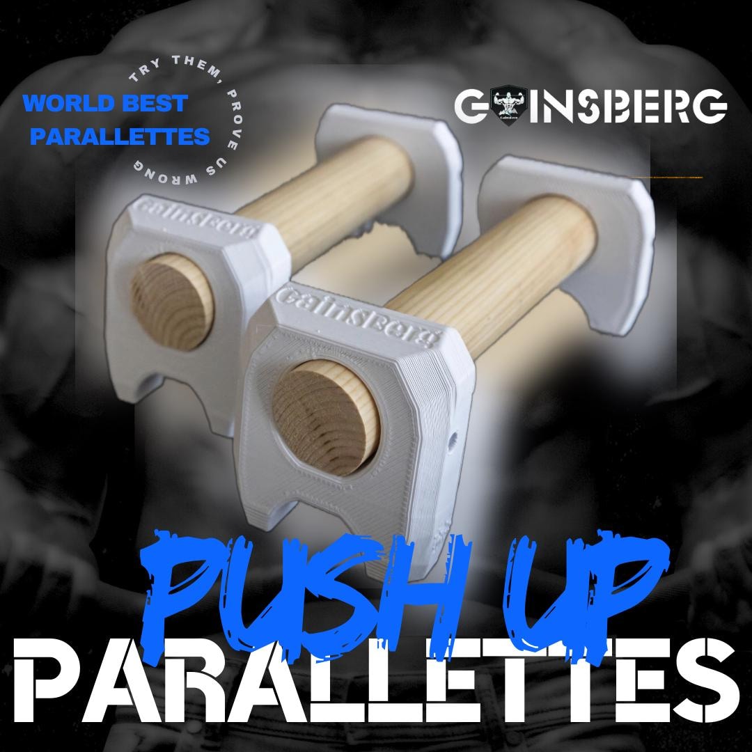 Calisthenics Portable Wood Parallettes 25cm Sturdy Gymnastics Low Push ...