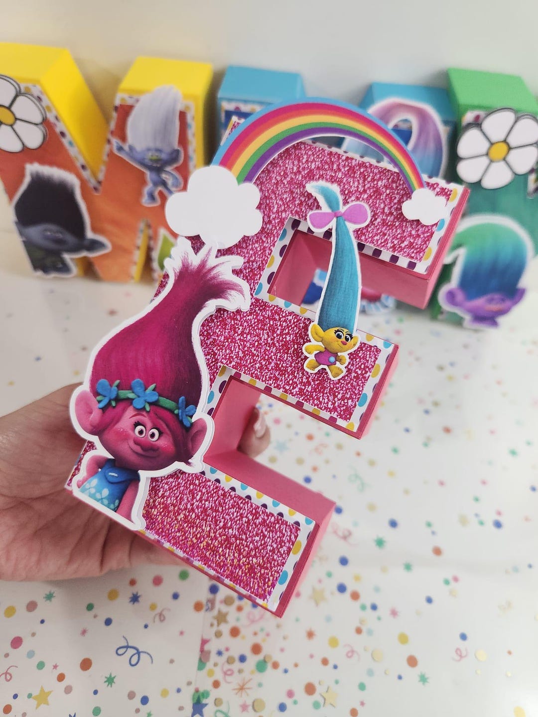 Trolls 3d Numbers,trolls Decoration,trolls Birthday,trolls Party,trolls ...