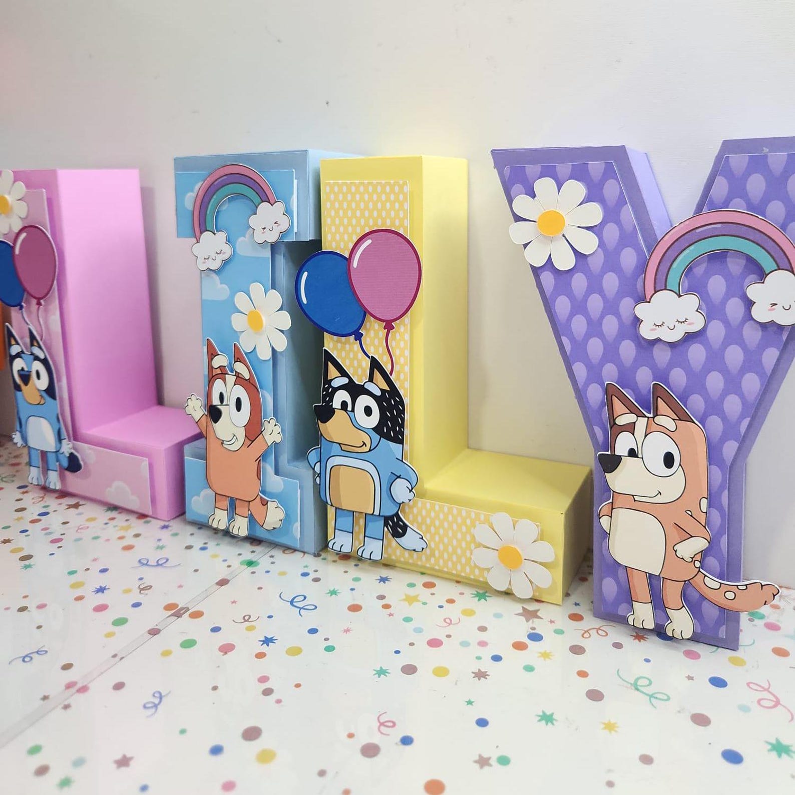 Bluey 3d Letters,bluey Decoration,bluey Birthday,bluey Party,bluey ...