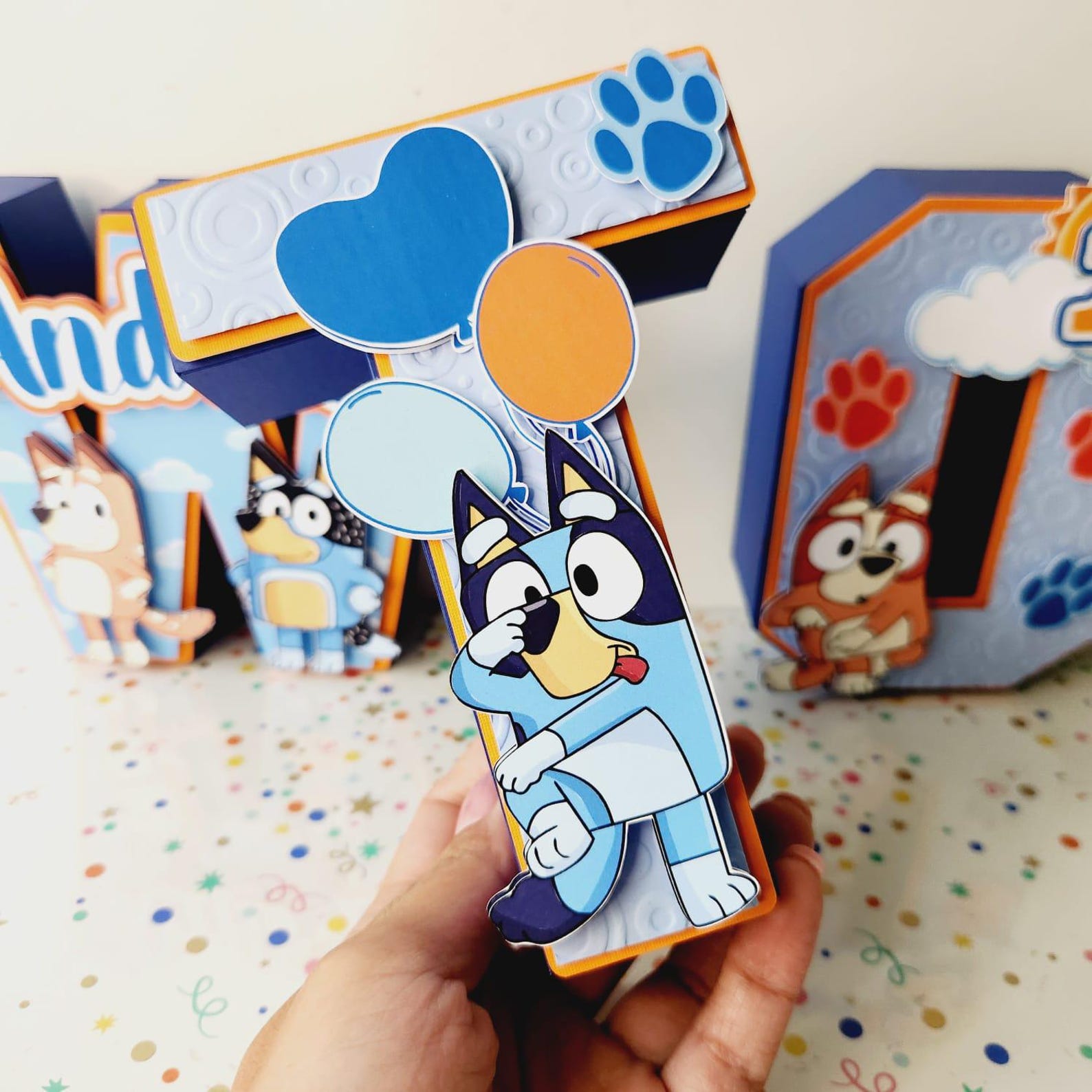 Bluey 3d Letters,bluey Decoration,bluey Birthday,bluey Party,bluey ...