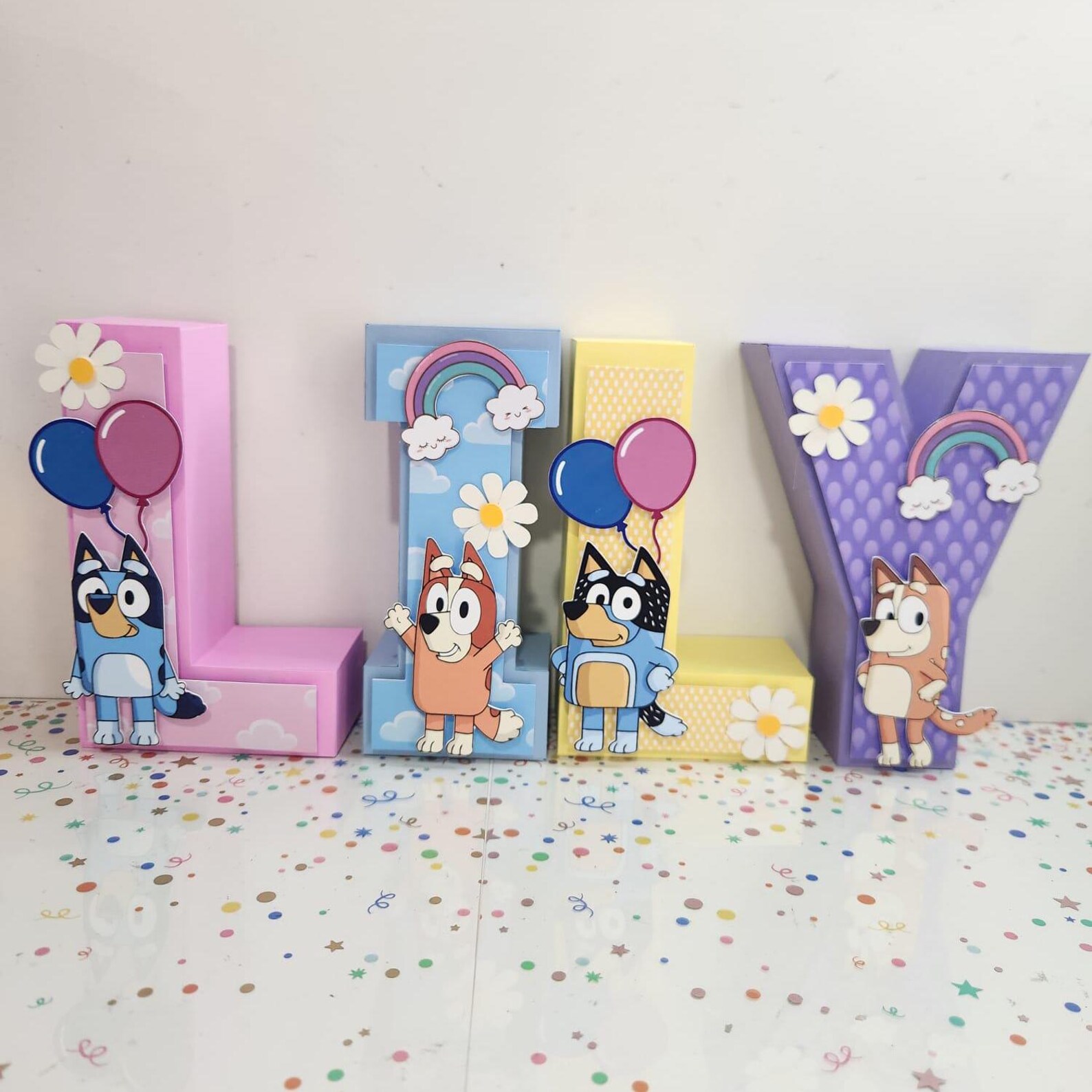 Bluey 3d Letters,bluey Decoration,bluey Birthday,bluey Party,bluey ...
