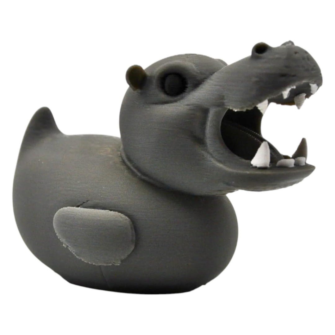 Hippo Duck Figurine – Cute 3D Printed Rubber Duck Hybrid Décor for Car ...