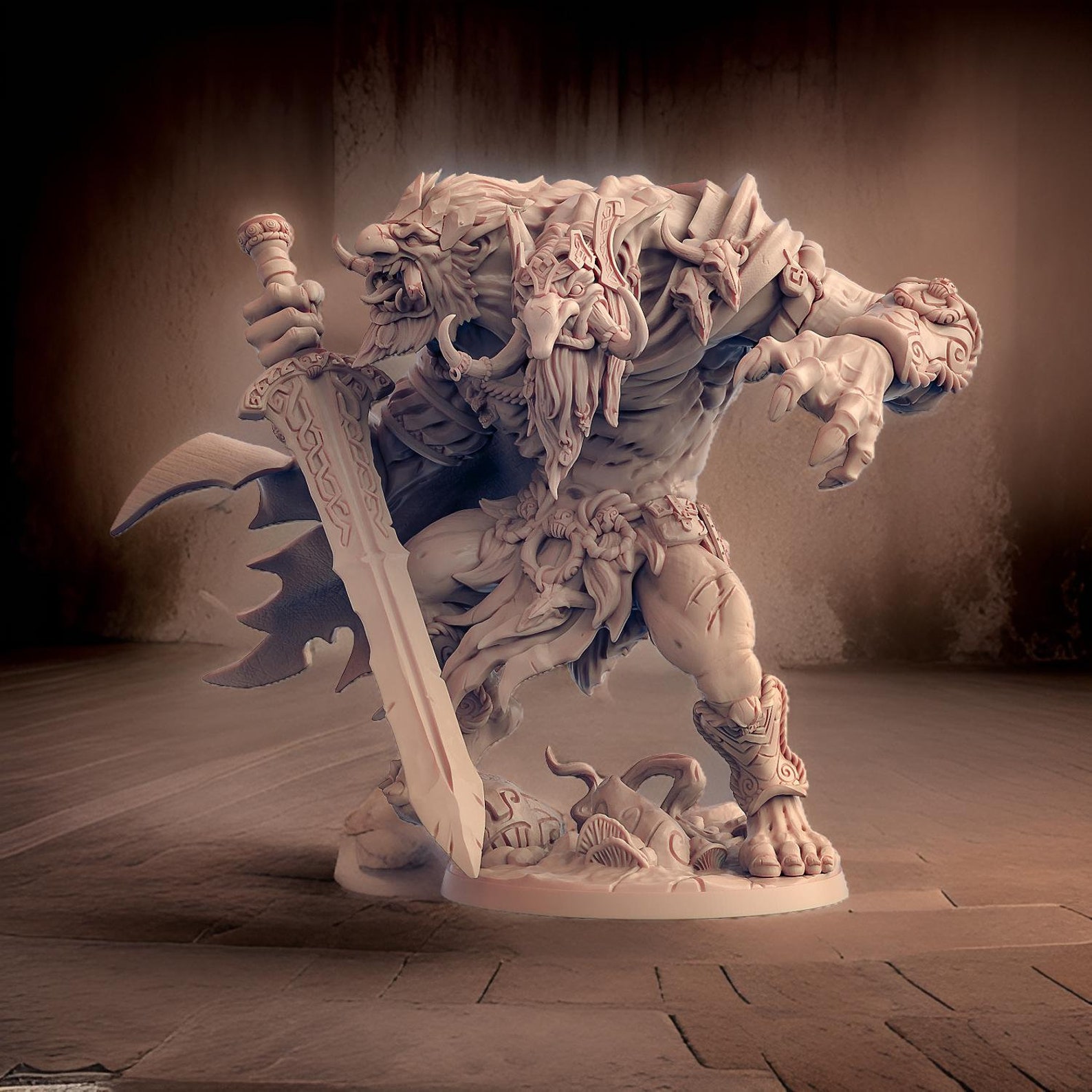 Drungvandel, the Troll King Epic Fantasy Miniature High-quality Resin ...