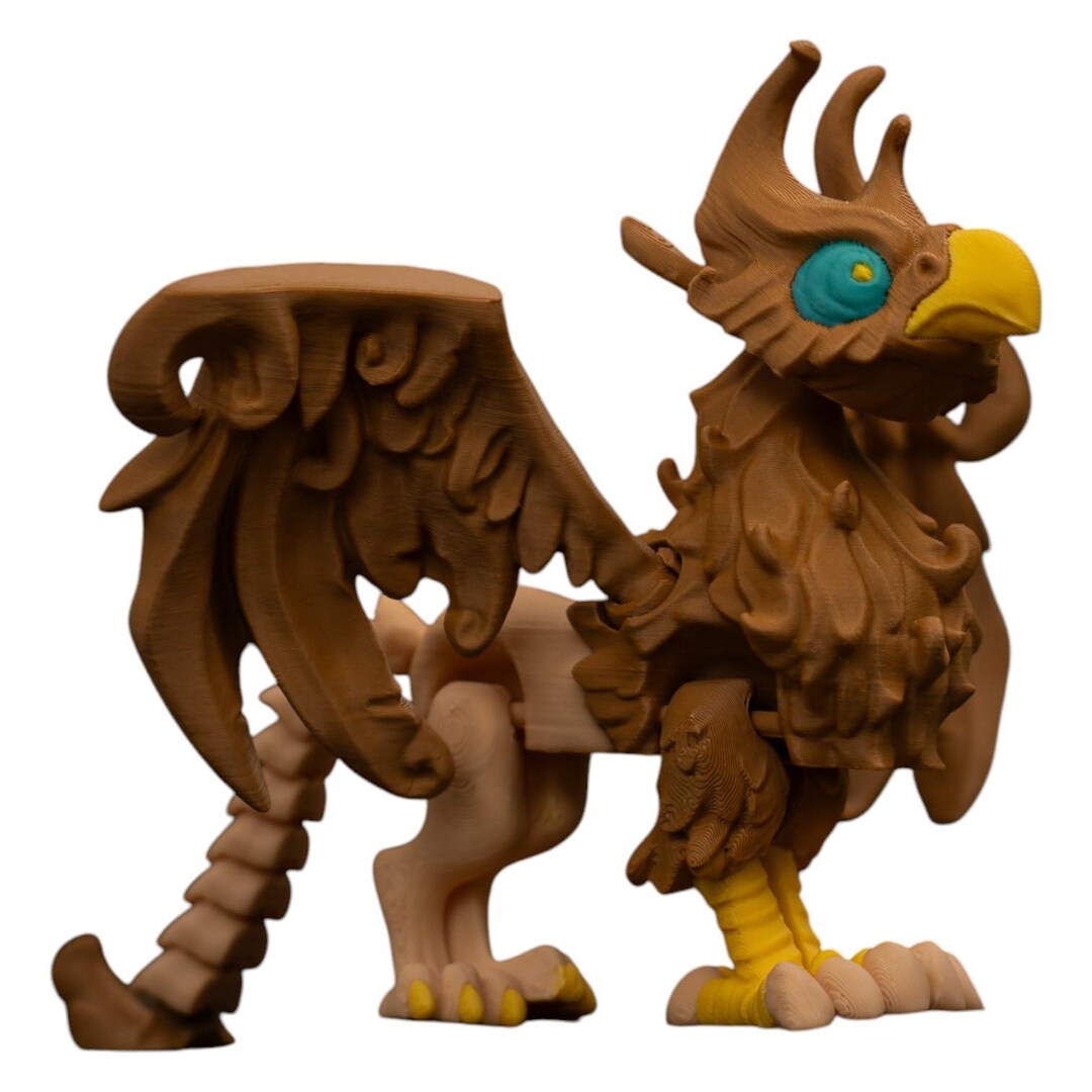 Twisty Griffin Figurine - Articulated Mythical Creature With Poseable ...