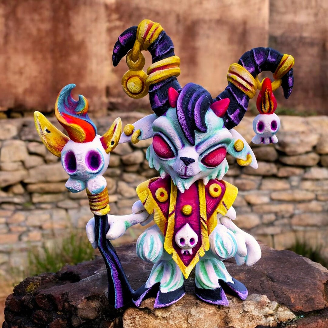 Articulated Hellspawn Goat Figurine 3D Printed Poseable Mythical ...