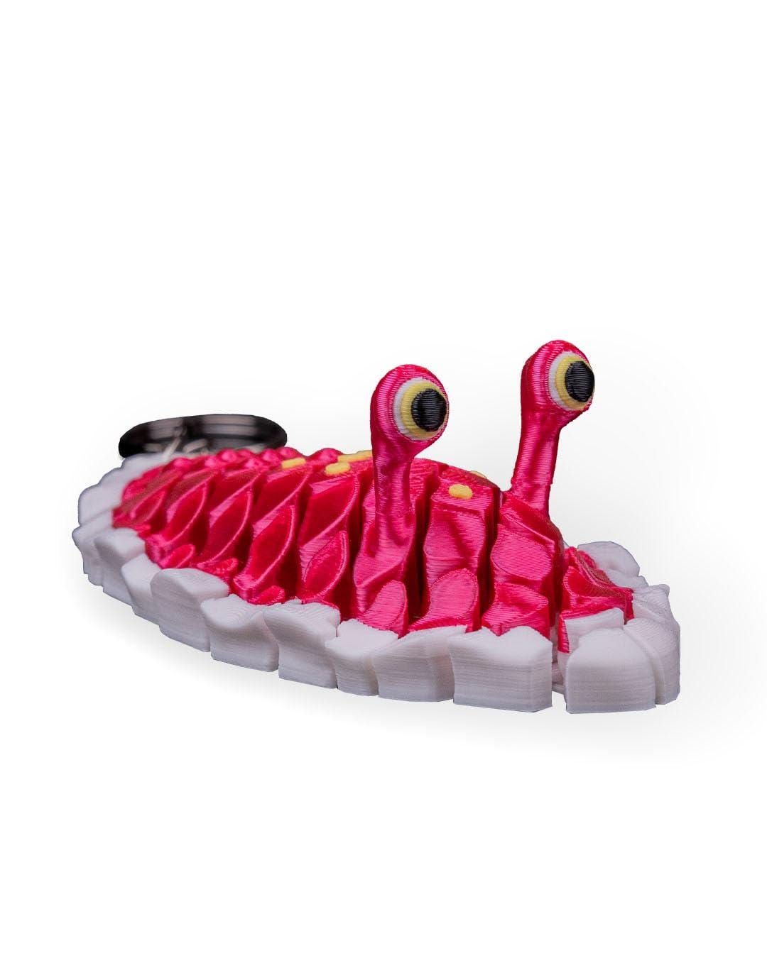 Doug the Sea Slug Articulated Fidget Keychain – Bright Ocean Oddity for ...