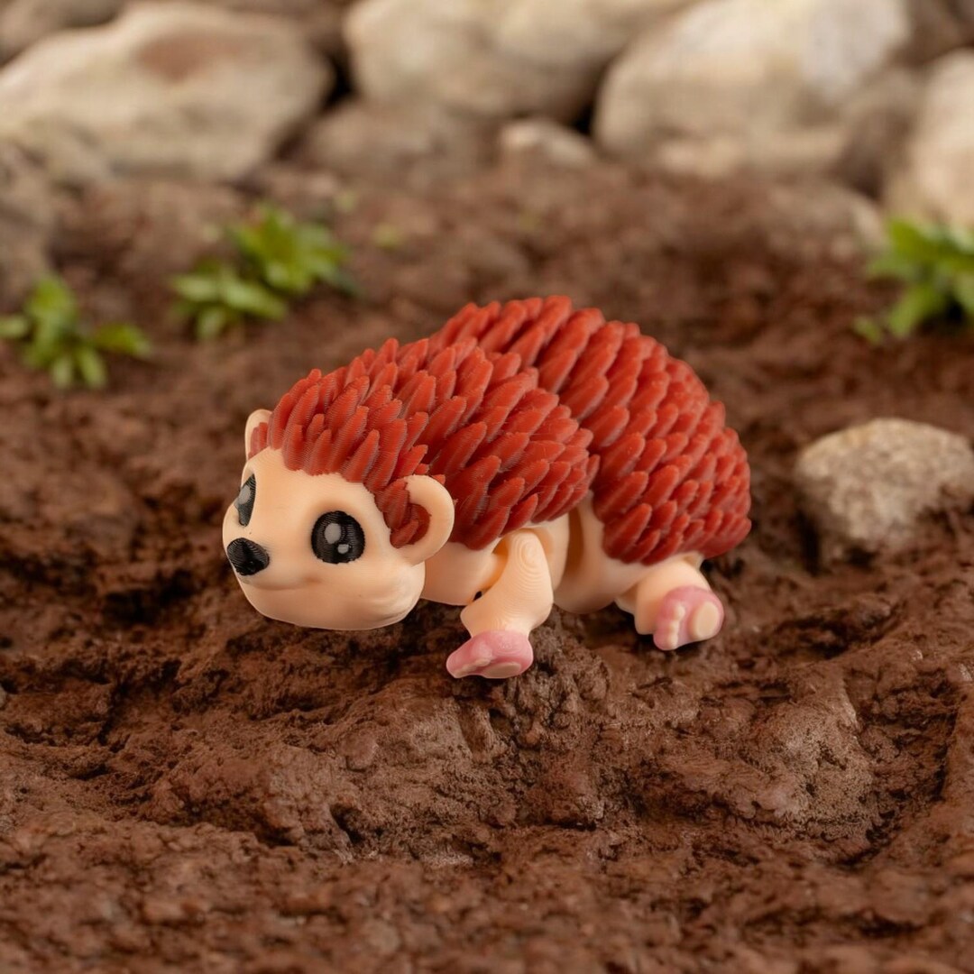 Flexi Articulated Hedgehog 3D Printed Poseable Hedgehog Figurine Cute Collectible Desk Toy - Etsy