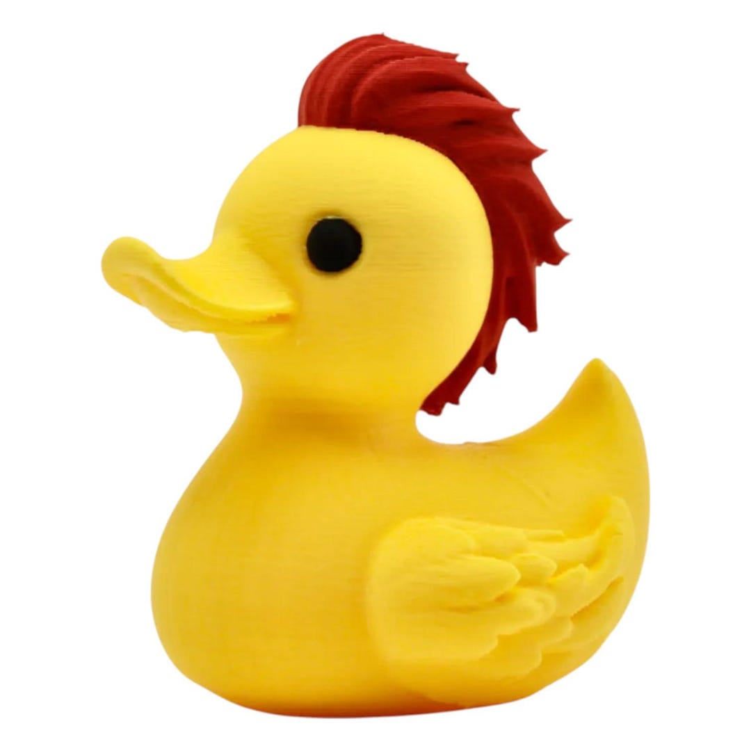 Rockstar Duck Figurine – Quirky 3D Printed Desk Décor – Fun Gift for ...
