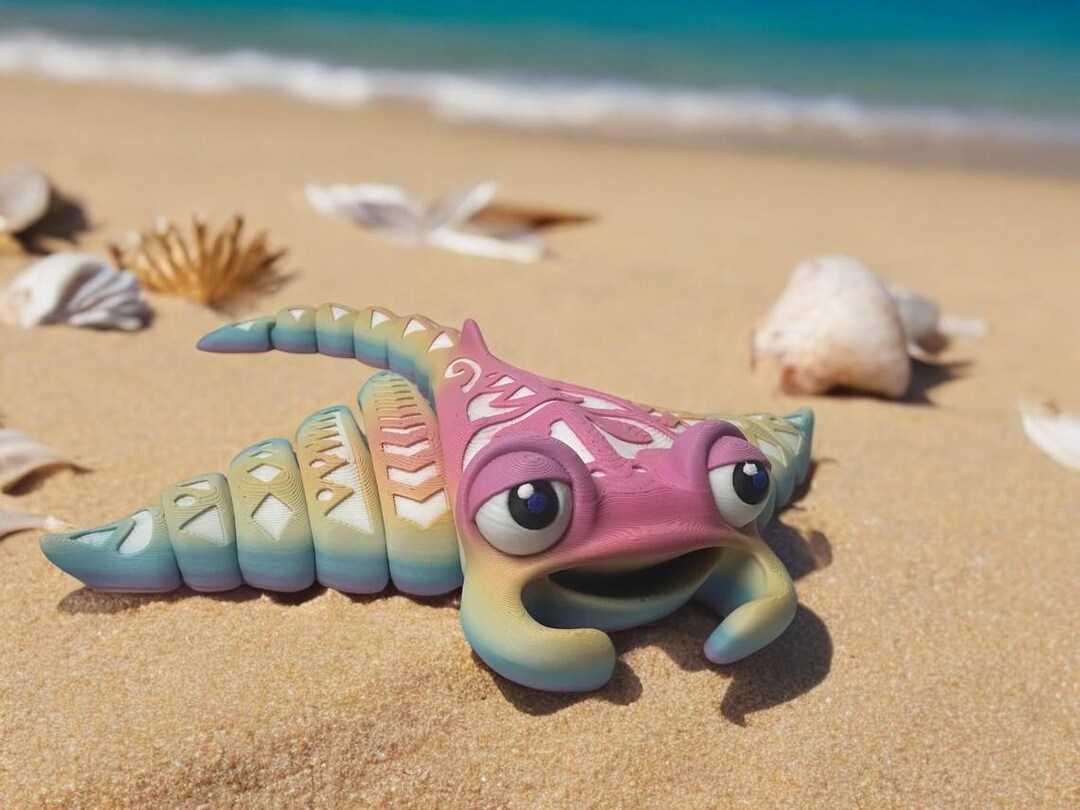 Articulating Manta Ray Fidget Toy Decorative Marine Creature Figurine ...