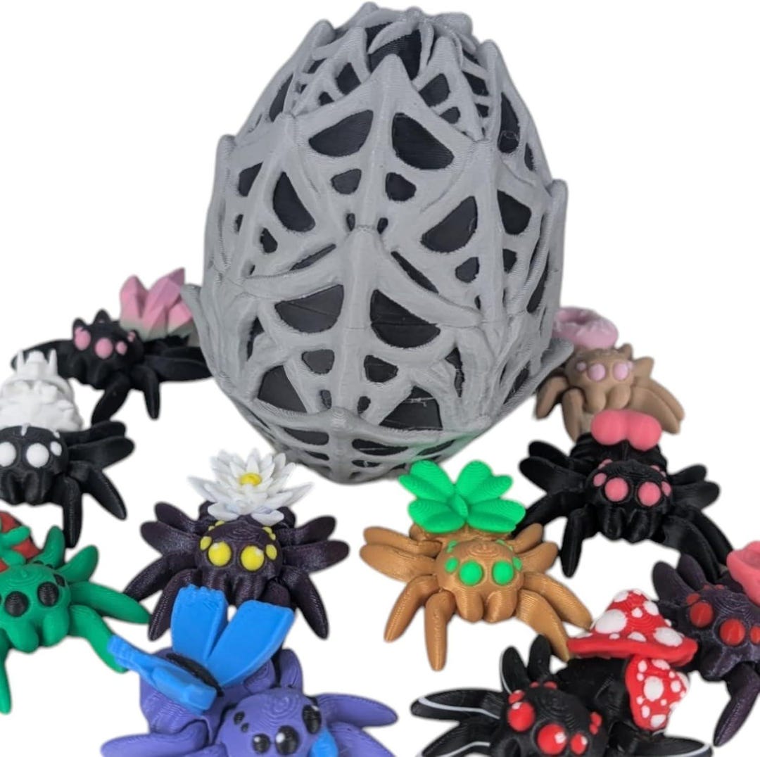Mystery Mini Spiders 5-pack | Collectible Blind Box Figurines | Stress ...