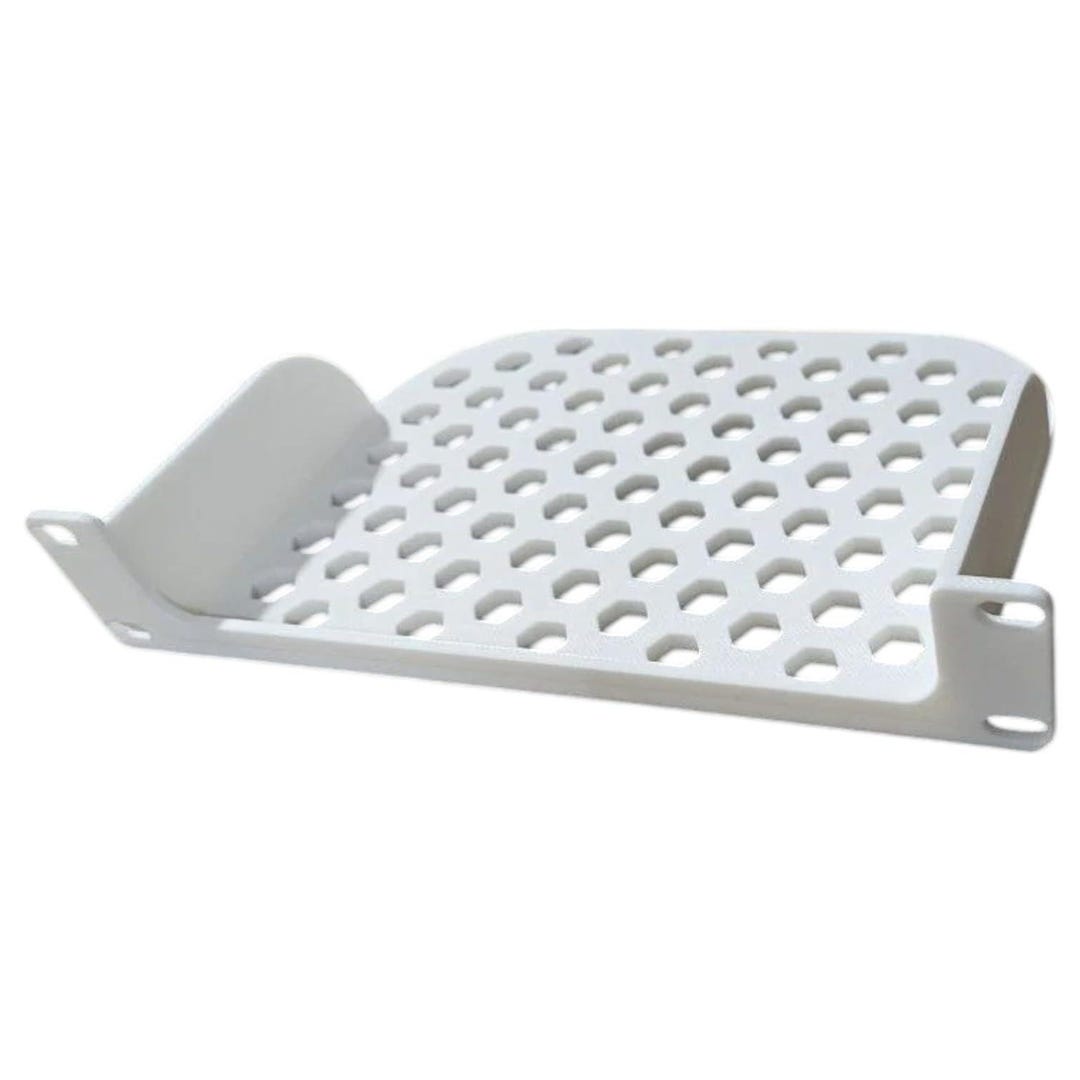 10-inch Rack Mount Shelf – Compact Perforated Utility Tray for Mini ...