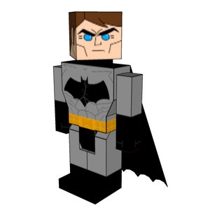 Batman Articulated Paper Figure DIY Template 5-point Poseable Miniature ...