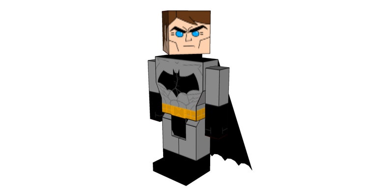 Batman Articulated Paper Figure DIY Template 5-point Poseable Miniature ...
