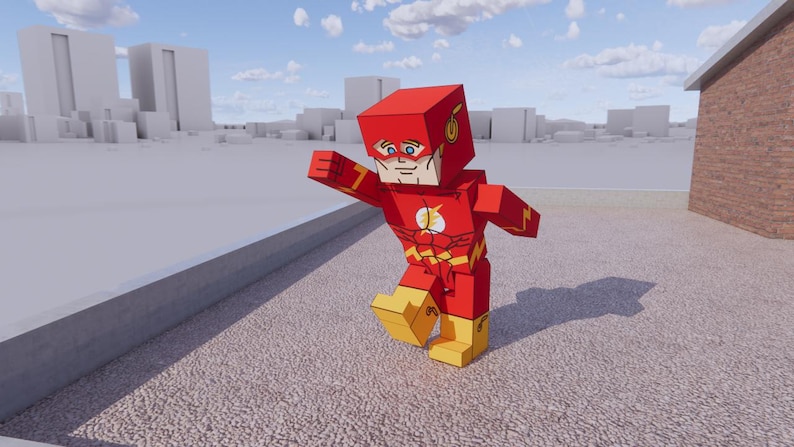 5 Point Articulated Papercraft Superhero Figure – DIY Miniature ...