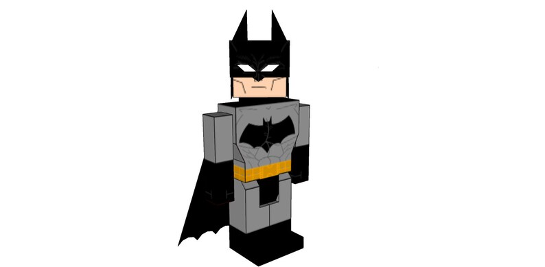Batman Articulated Paper Figure DIY Template 5-point Poseable Miniature ...