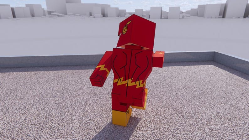 5 Point Articulated Papercraft Superhero Figure – DIY Miniature ...