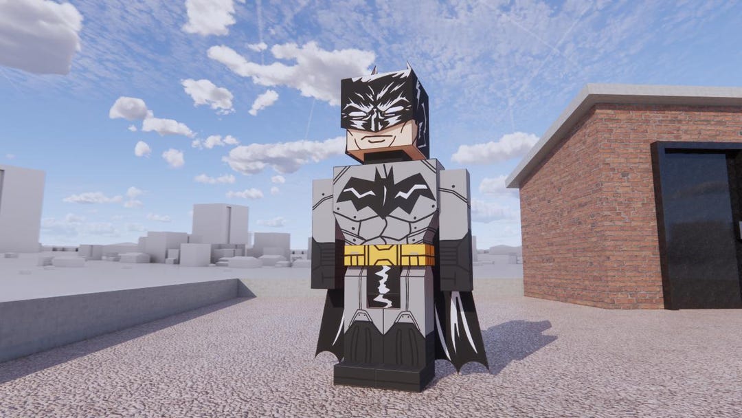 5 Point Articulated Papercraft Superhero Figure DIY Miniature Superhero ...