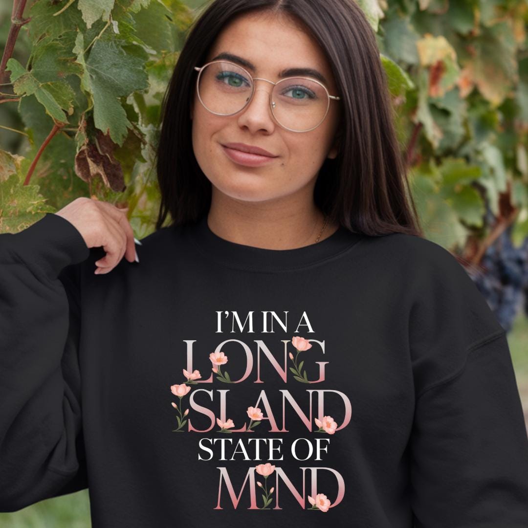 Long Island State of Mind - Floral Sweatshirt | Unisex Heavy Blend ...