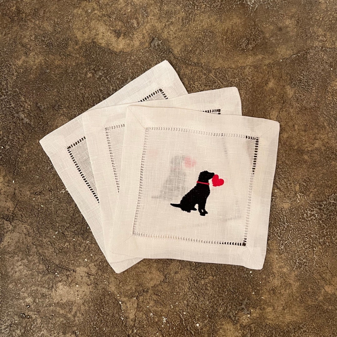 Labrador Linen Cocktail Napkins - Etsy