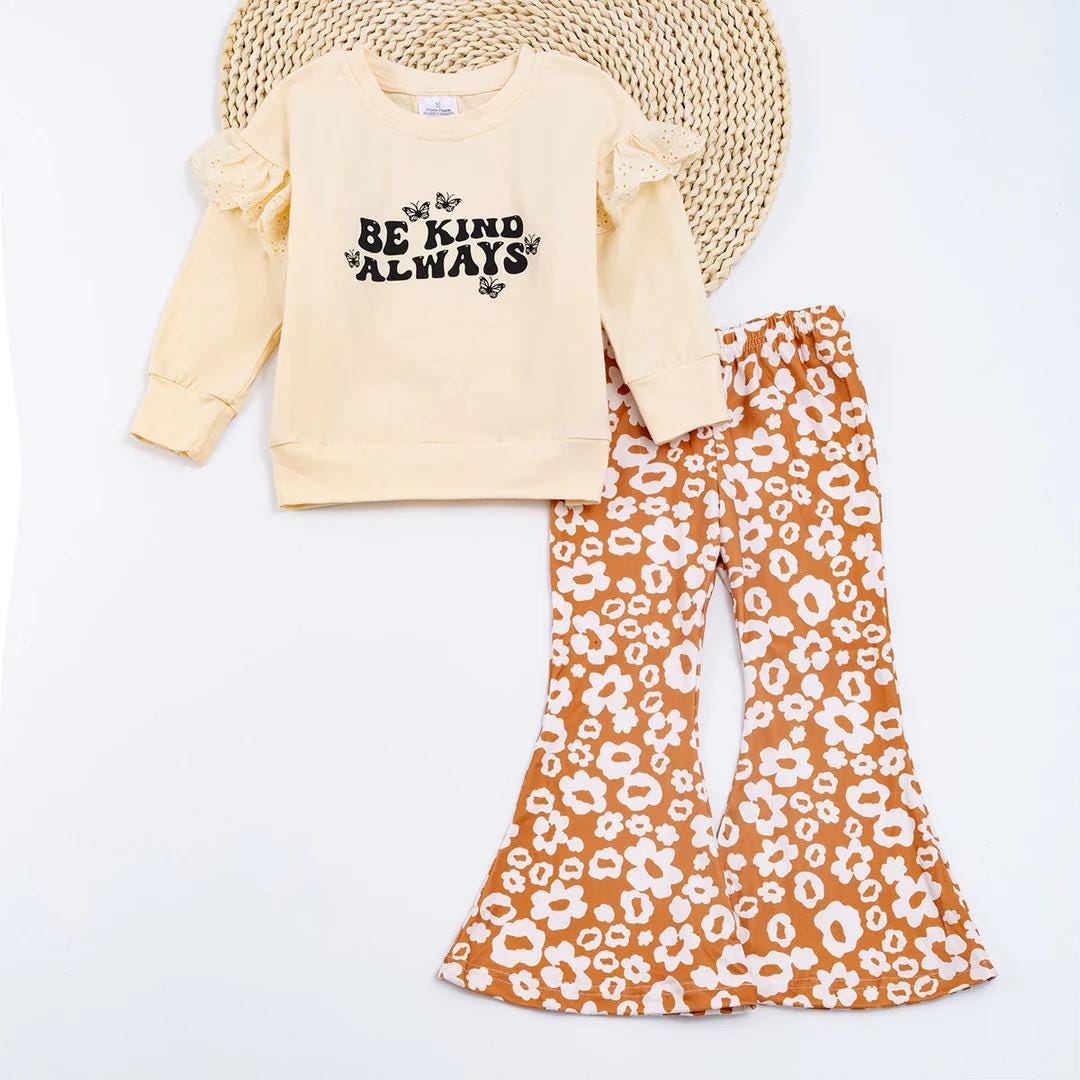 Girls “be Kind Always” Outfit - Etsy