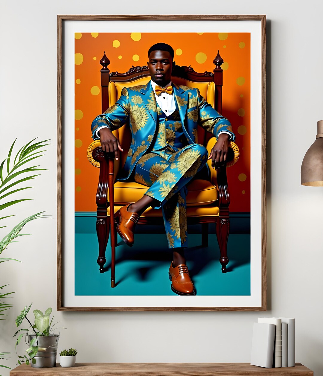 Afro Dandyism Black Man Wall Art Print, African American Fashion Poster ...