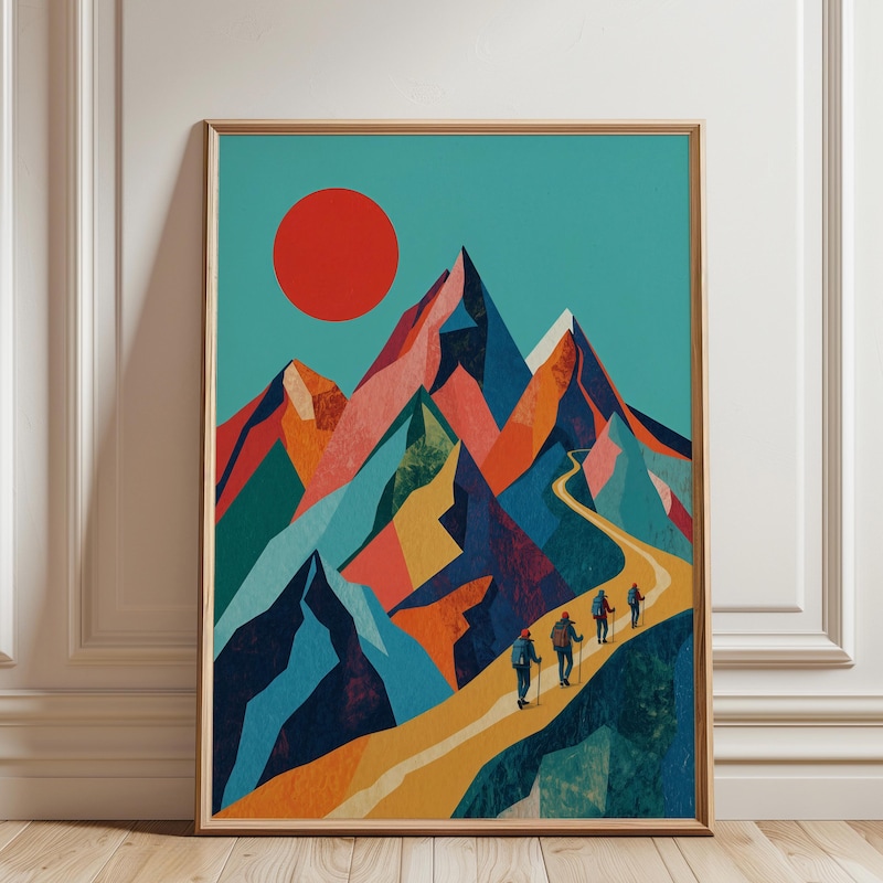 Poster Mountain Landscape - Etsy