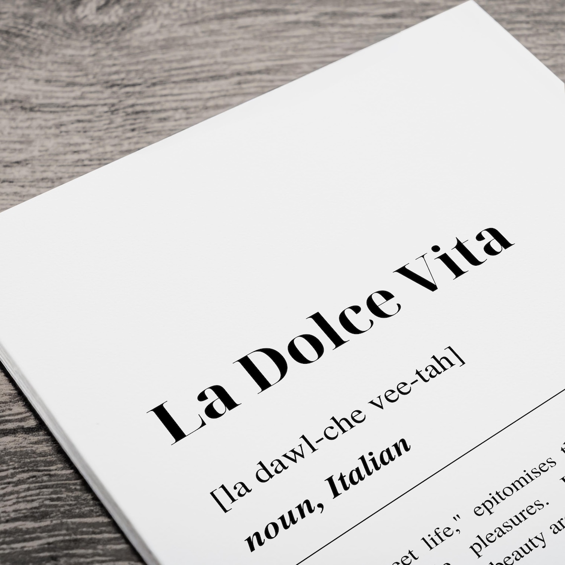 La Dolce Vita Print Poster (digital Download) | Italian Good Life ...